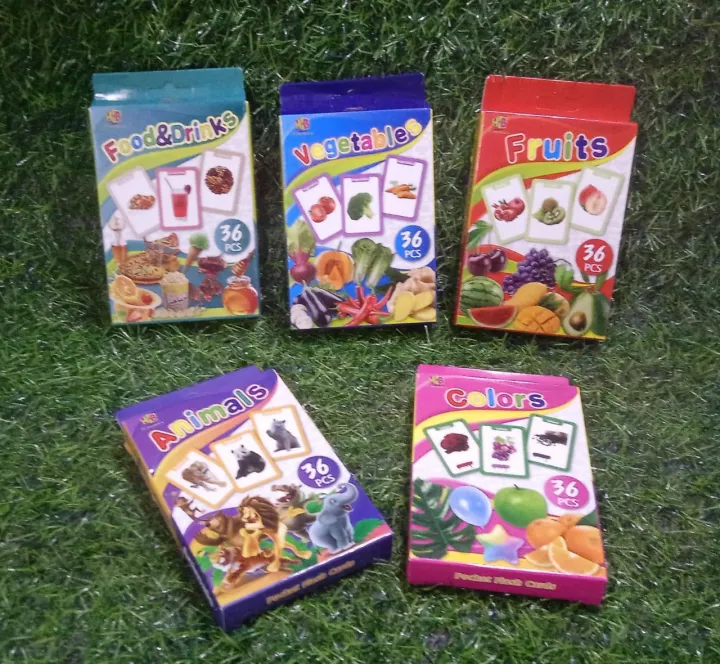 36 PECS Educational Flash Cards Set for Kids – 5 Thematic Learning ...