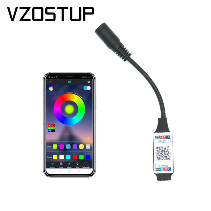 Mini RGB Bluetooth-compatible Controller DC 5V 12V 24V Music Bluetooth ...