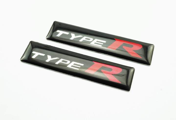 2 pieces of label, Type R logo, black background, size 6.0x1.4cm ...
