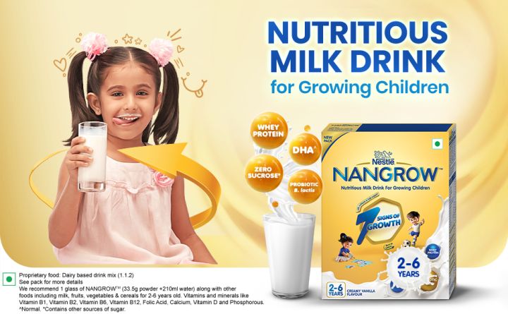 Nangrow Nutritious Milk Drink Powder For Growing Children Toddler Aged ...