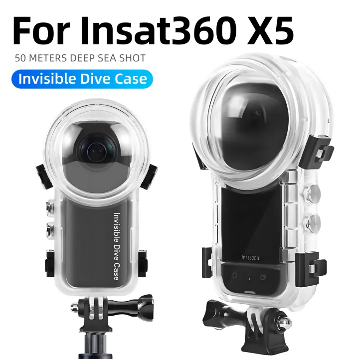 50M Waterproof Diving Shell for Insta360 X5 - 360° Invisible, 99.8% ...