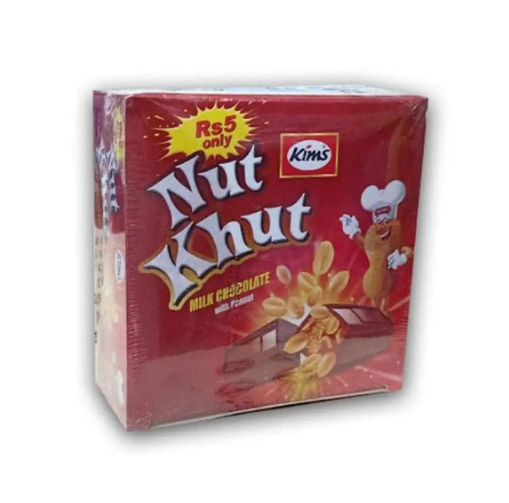 Original Kims Nut Khut Milk Chocolate 🍫 With Peanut 🥜 ( Pack Of 30 Pcs ...