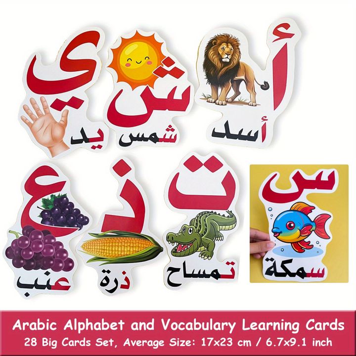 Arabic Alphabet Learning Cards, Language Learning Classroom Teaching ...