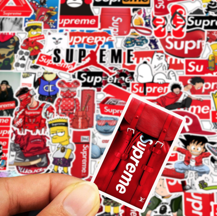Sup Supreme sticker waterproof sticker different pattern, 50 PCs Dragon ...