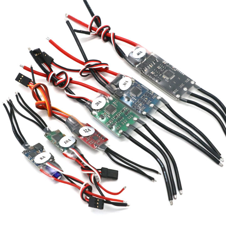RC 2-3S ESC 6A 8A 10A 12A 15A 20A 30A 40A Electronic Speed Controller ESC with 5V UBEC for RC ...