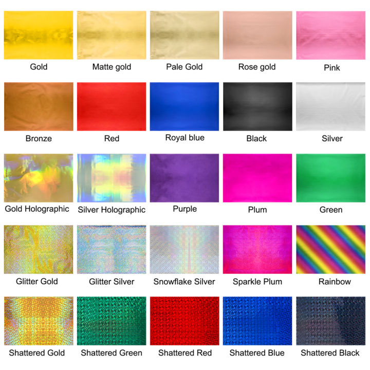 100PCS Toner Reactive Foil by Laser Printer and Laminator Paper ...