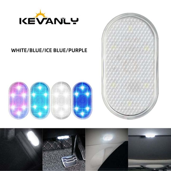 LED Touch Light Mini Wireless Car Interior Lighting Auto Roof Ceiling ...