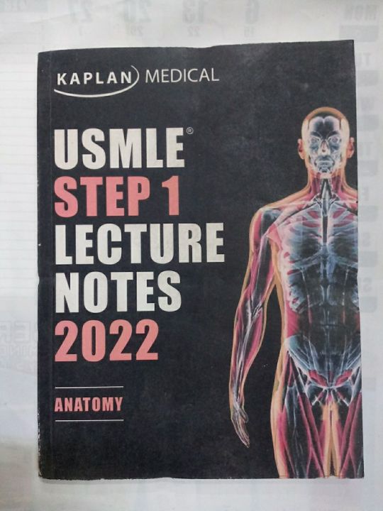 USMLE STEP 1 LECTURE NOTES 2022 ANATOMY BY KAPLAN | Daraz.pk