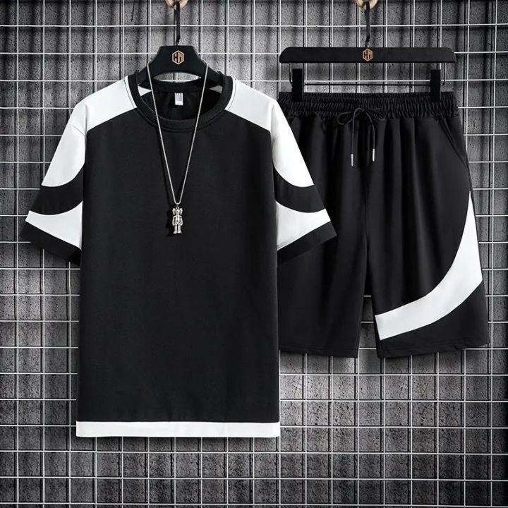 Tshirt& Half Pant For Men| summer | Comfortable| Stylish| Set of 2 pcs ...