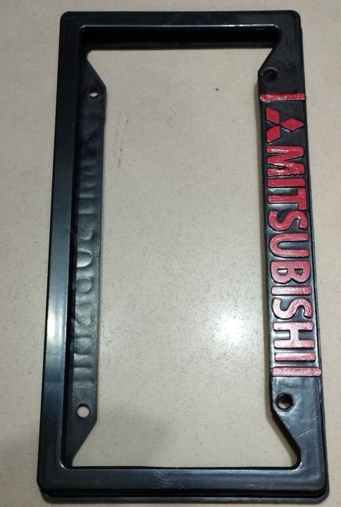 MITSUBISHI Number Plate Frame /Casing Car License Plate plastic Frame ...