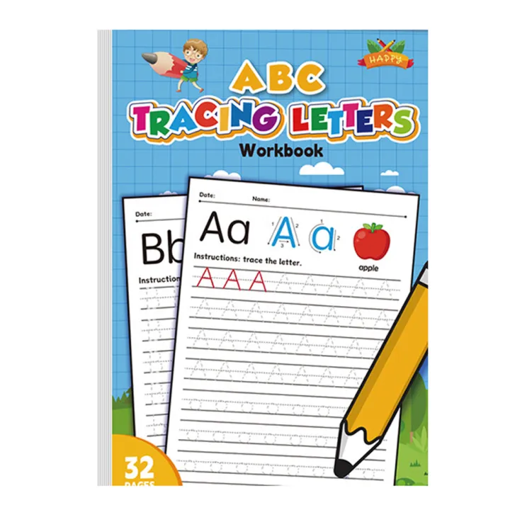 26 Alphabet Tracing Letter Workbook Handwriting Exercise Book for ...
