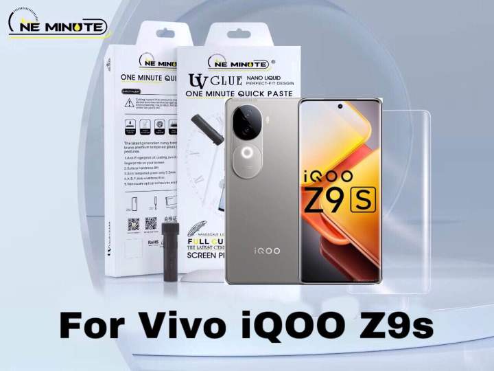 UV Glue Curved Tempered Glass Screen Protector For Vivo iq00 Z9s Screen ...