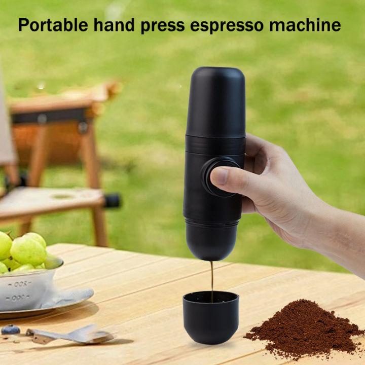 Manual pressurized coffee machine, small and portable handheld espresso ...