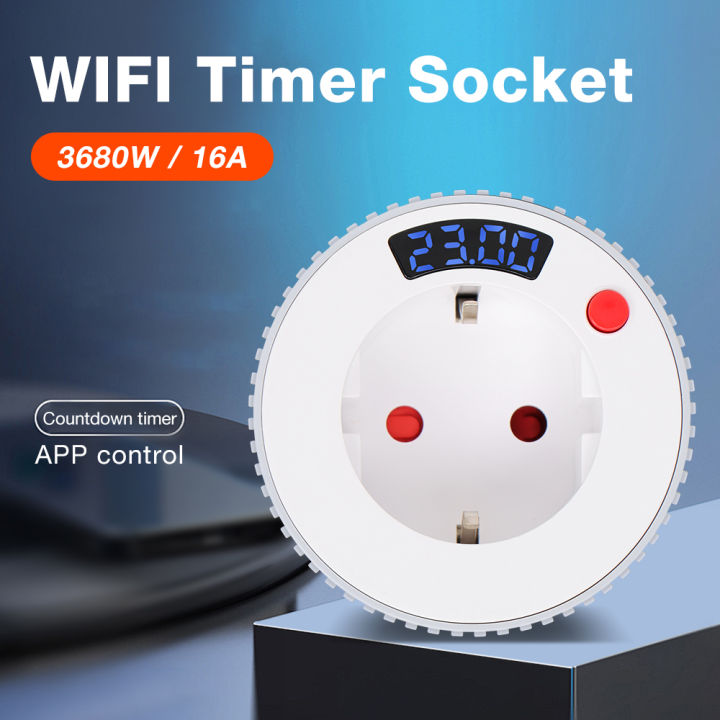 2025 New Tuya WiFi Smart Timer Socket Timing Socket 24-hours Countdown ...