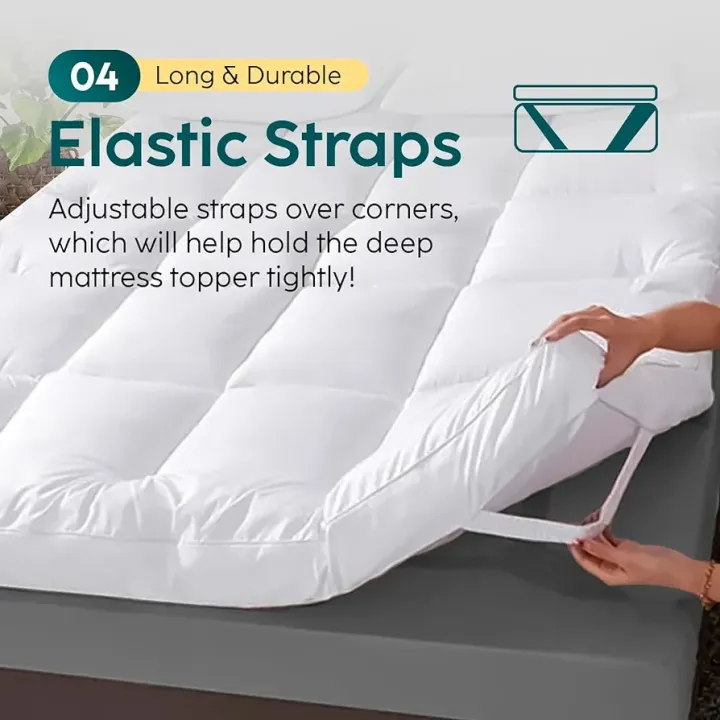 Premium Mattress Topper – Single,Queen,King Size – Soft, Breathable ...