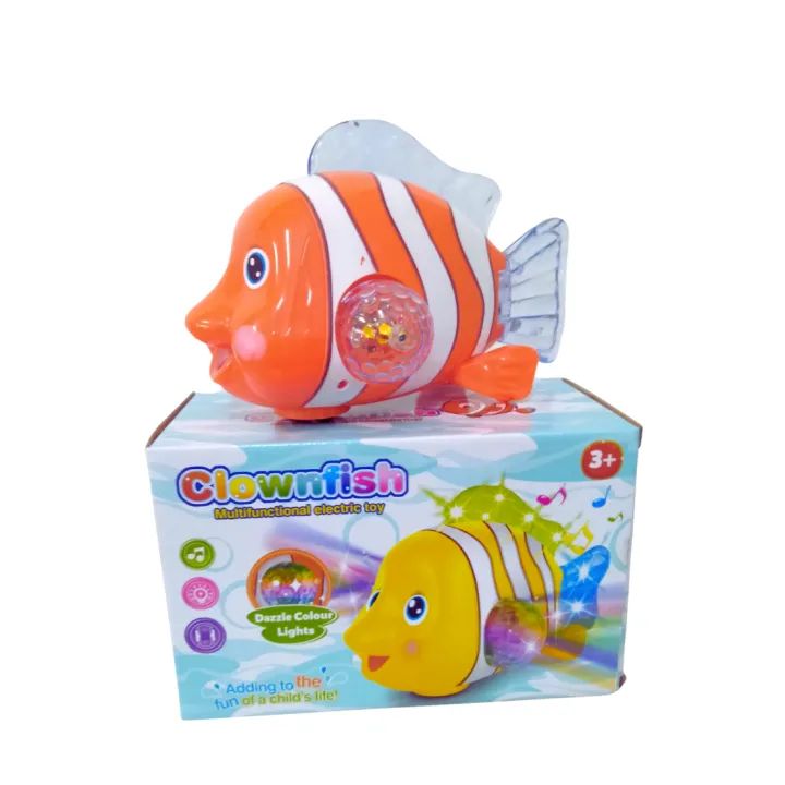 Clown Fish Multi Function Electric Toy With Lights And Music Nemo ...