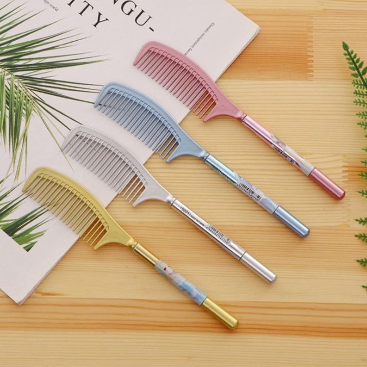 Cute Kawaii comb Shape Gel Ink Pens school office supplies for girls ...