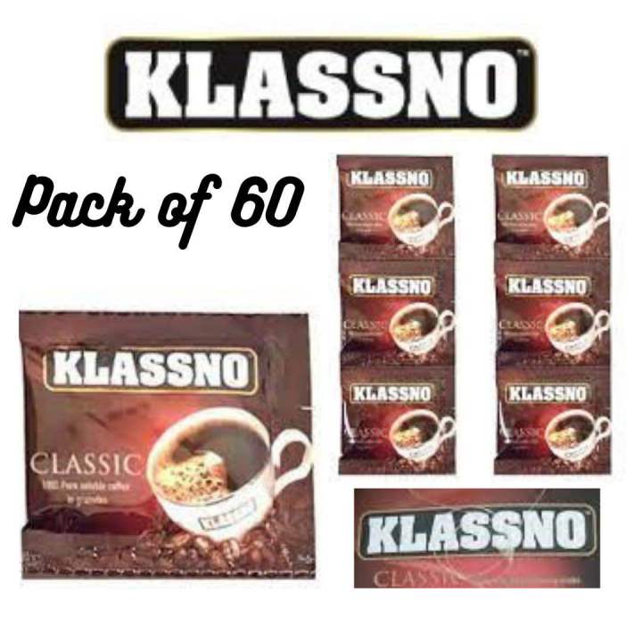 Klassno Coffee Classic Soluble 1.5g (60 Sachet) (IMPORTED) | Daraz.pk