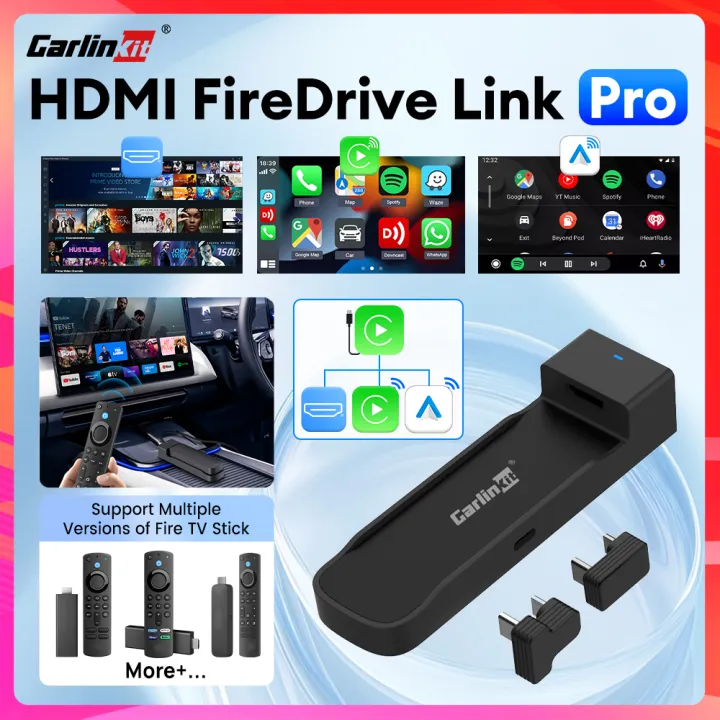 CarlinKit FireDrive Link Pro For Fire TV Stick Support Wireless CarPlay ...