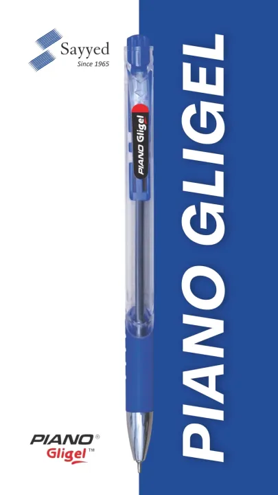 PIANO Gligel Gel Pen Pack of 4 | Needle Tip | Smooth Writing | Soft ...