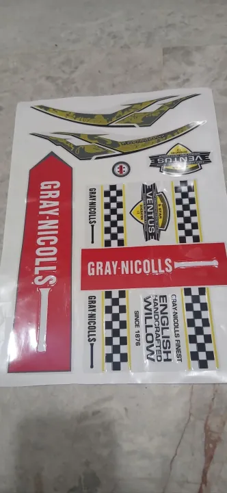 GRAY NICOLLS Hard Ball Cricket Bat sticker 2026 - HIGH QUALITY | Best ...