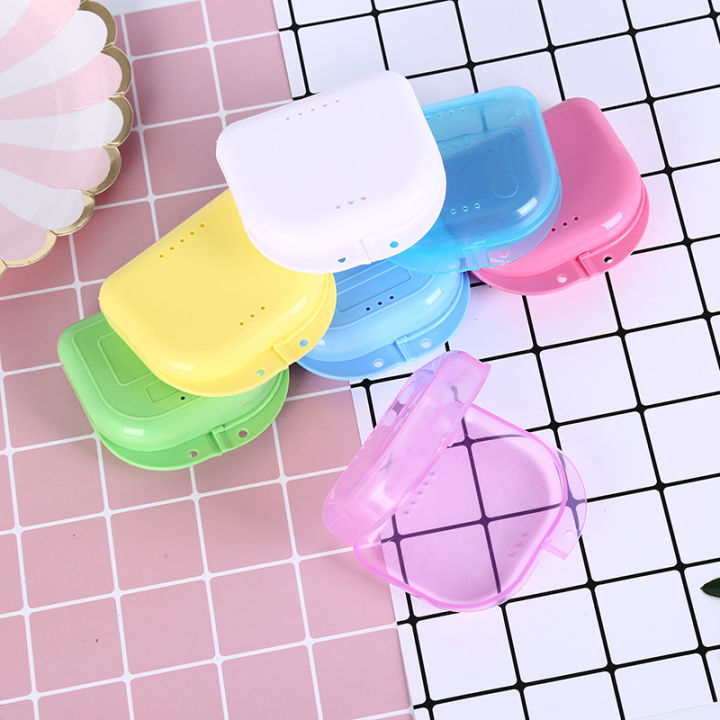 Orthodontic Boxes Mouth Guard Case Fake Teeth Cover Retainer Case With ...