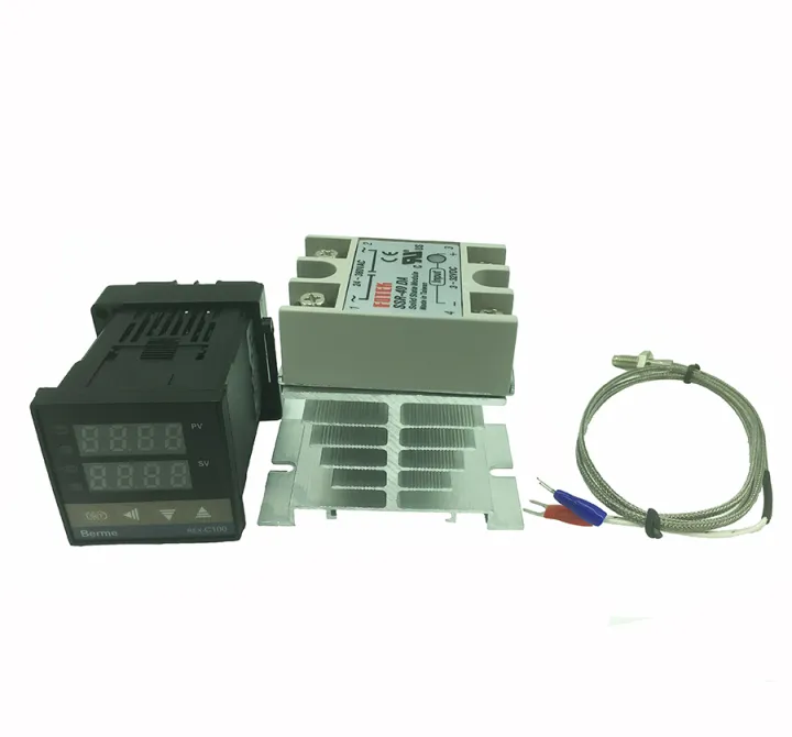 REX-C100 digital thermostat temperature controller SSR output K type ...