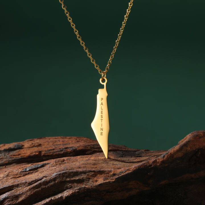 Palestine Pendant Stainless Steel Necklace Men's And Women's ...