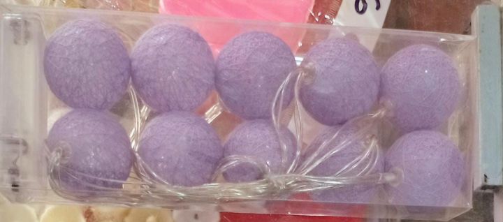 LED BALLS LIGHT 10 BALLS BEAUTIFUL BATTERY OPERATED FAIRY LIGHT ROOM ...
