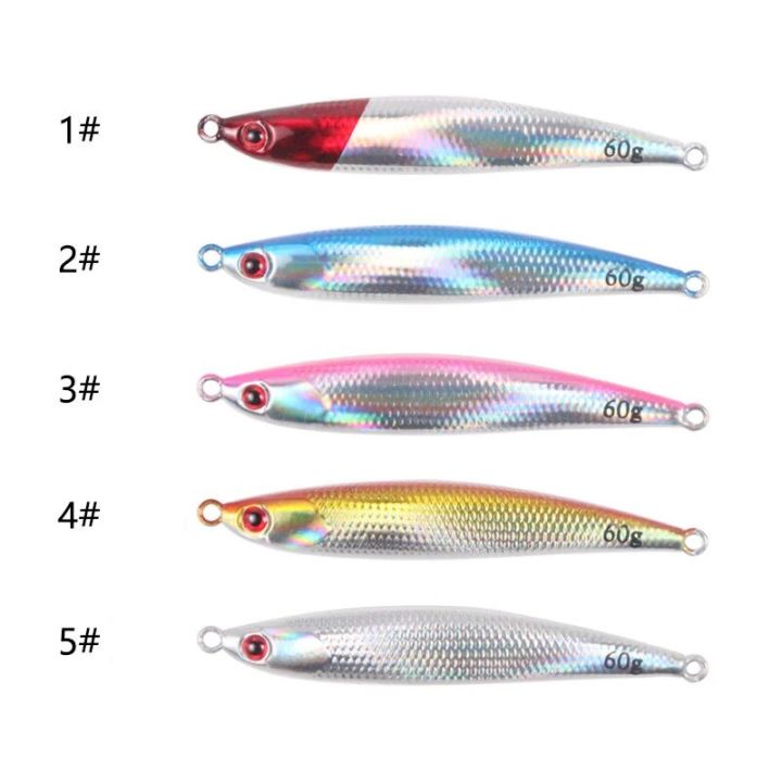 Japan Laser Paper Slow Sinking Metal Jig Flat Fishing Jigs Glow ...