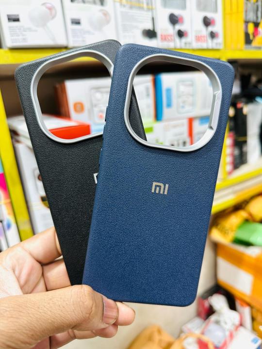 Redmi Note 14 pro 5G / Note 14 pro plus Leather texcher soft back cover ...