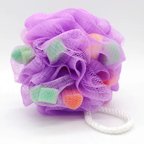 Premium Colorful Bath Luffa with Soft Foam Pieces – Gentle Skin ...