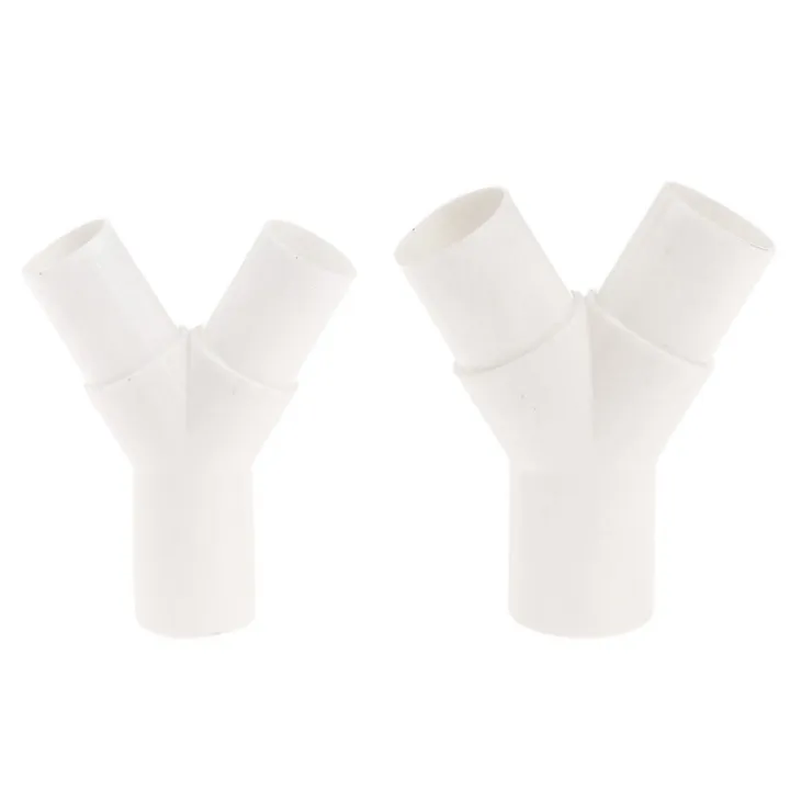 1Pcs PVC plastic Y type tee Y tee fork water pipe tee drip box tee ...