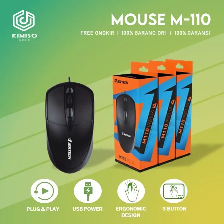 Mouse Gaming Jertech M110 Professional Gaming Optical Mouse Kms