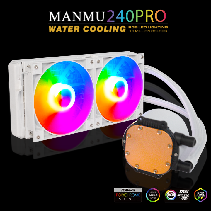 Manmu OEM 240mm Integrated CPU Water Cooling Dual Fan Liquid Cooler ...