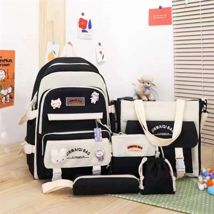 JINMAIQI bag 4 Set school Students Backpack 🎒| Available in different ...