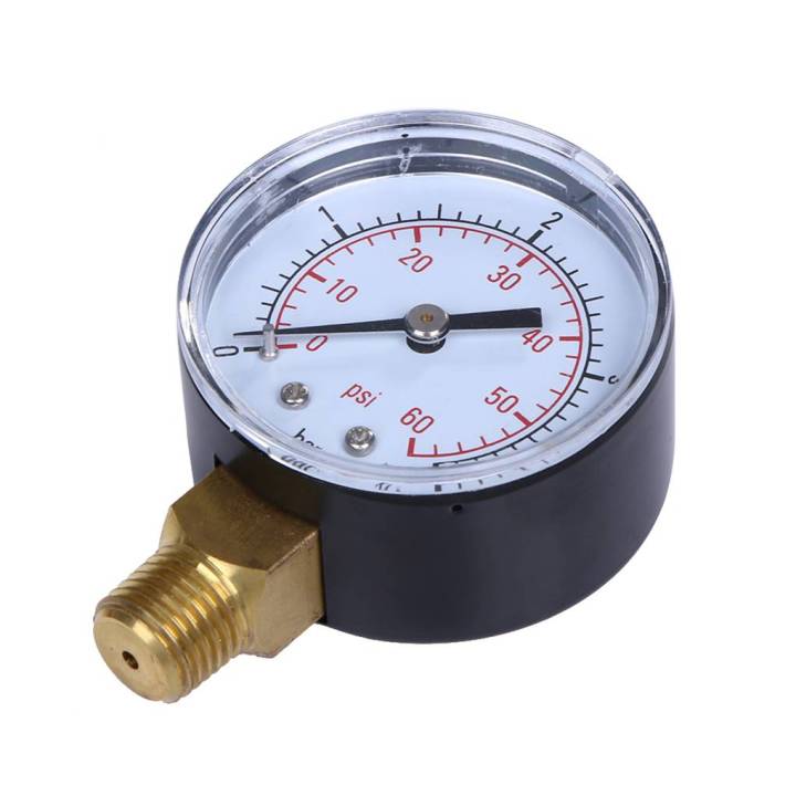 Mini Manometer 50mm Pool Filter Water Pressure Hydraulic Pressure Gauge ...