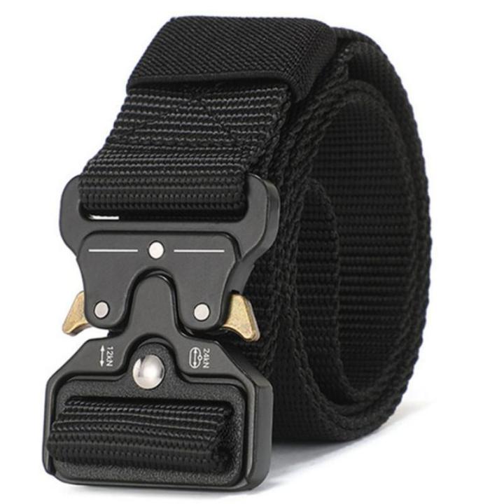 Men Belt Outdoor Hunting Outdoors Belt Multi-Function Buckle Nylon Belt ...