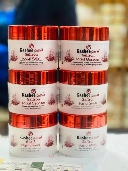 Kashi Gold Facial Set Whitening Kit Original – 300g Complete Facial ...