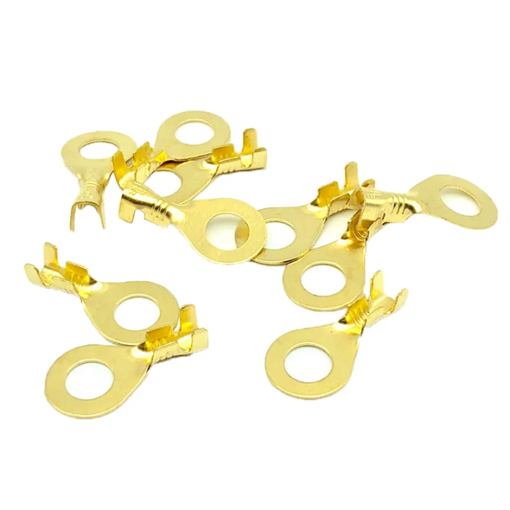 O-type Ground Lugs Terminal Cold-Pressed Copper Tab Wiring Nose Wire ...