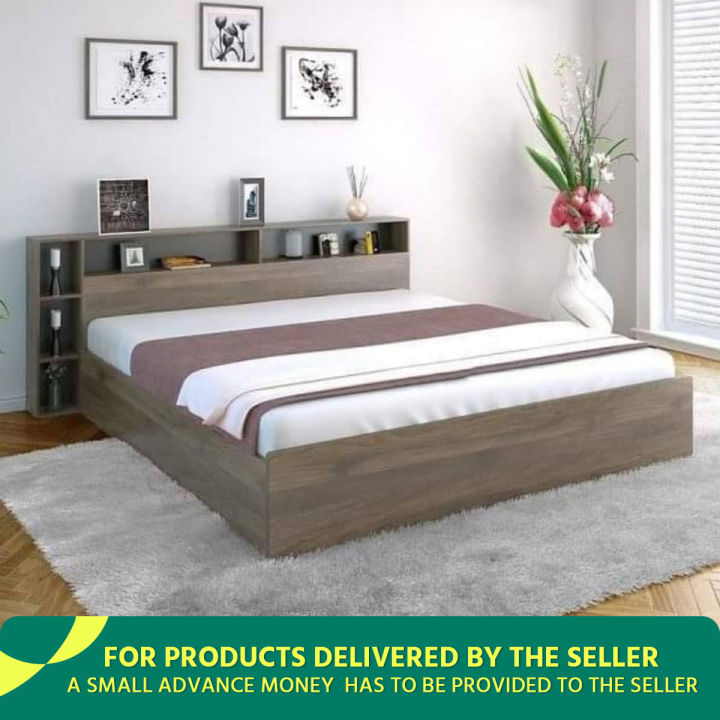 AndorMahal (MDF) Malaysian Process Wood Stylish Khat/Bed Single Size ...