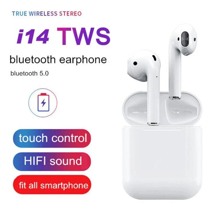 i14 Tws Wireless Twins Original Bluetooth Airpods_ High sounds with ...