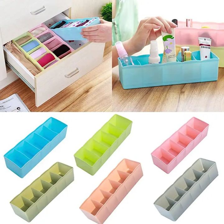 Drawer Organiser Partition Grids Storage Box (Assorted Colour, Standard ...