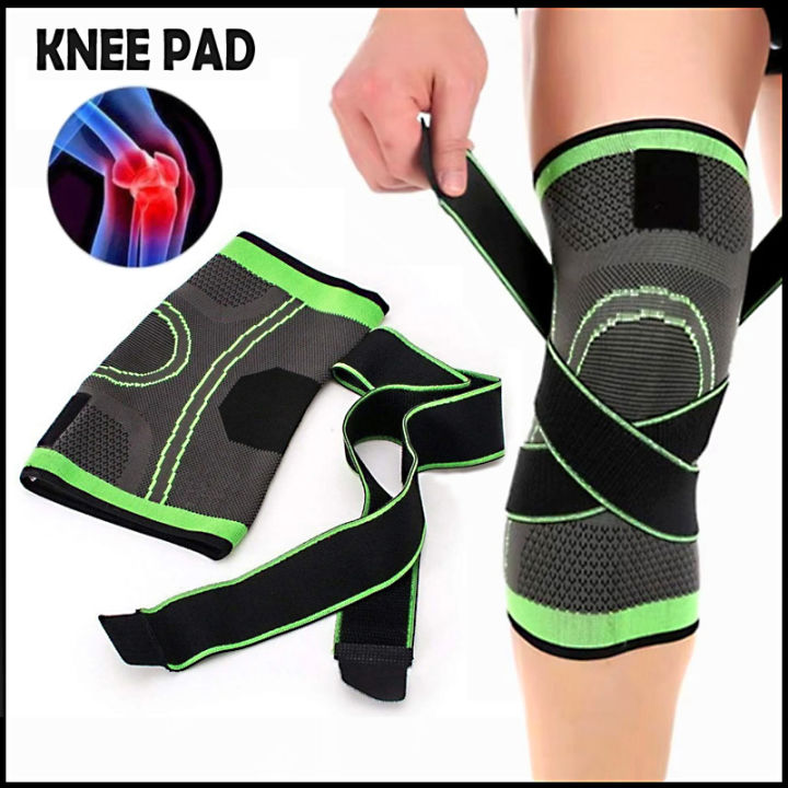 Professional 3D Compression Knee Support Brace with Adjustable Pressure ...