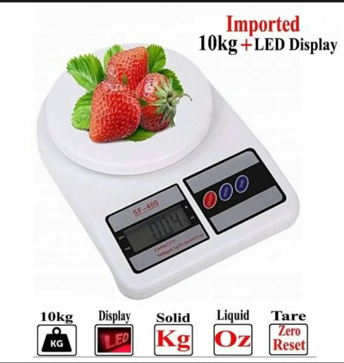 10 Kg Weight capacity Electric Weight Measure scale for kitchen | Daraz.pk