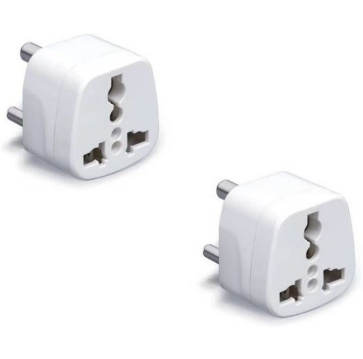 Pack of 2 pieces of 3 To 2 Pin Converter Plug | Daraz.pk
