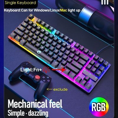 Bandakm_55 keyboard RGB Mechanical feeling 112_ keys | Daraz.pk