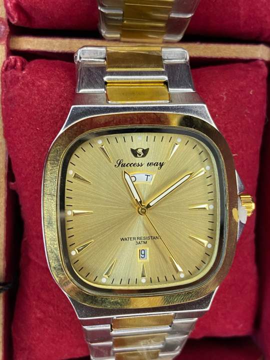 Success Way Golden Two-Tone Watch | Daraz.pk