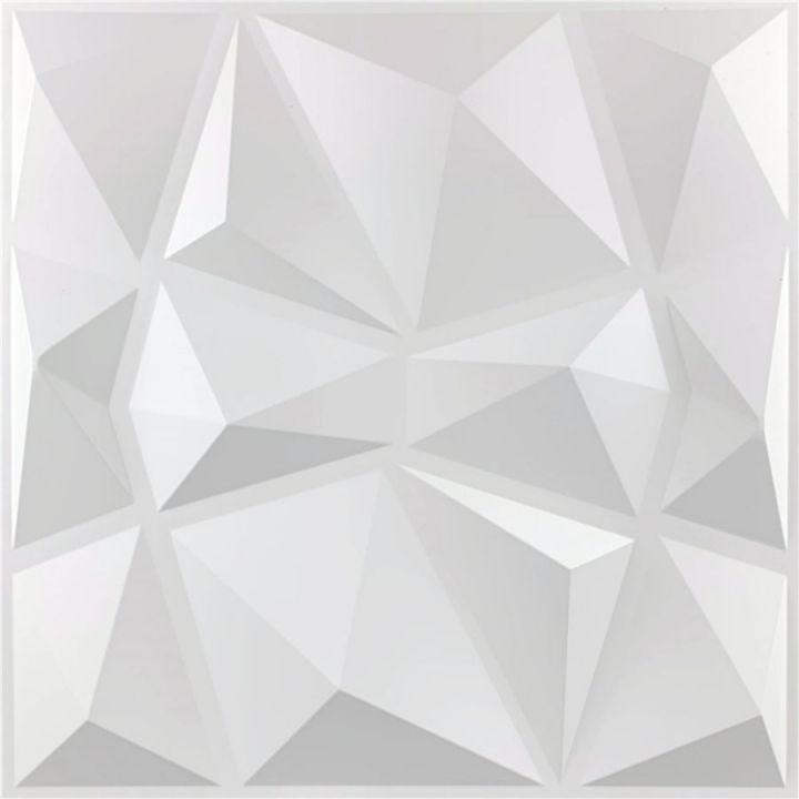 (pack of 12)Decorative 3D wall panel with diamond design, 30.48 cm x 30 ...