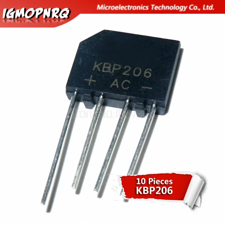 10PCS KBP206G KBP206 ZIP Bridge Rectifier 2A 600V | Daraz.lk